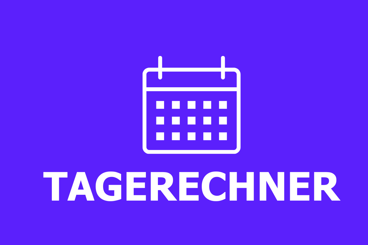Tagerechner - Tage zählen zwischen zwei Daten - digitale-agenda.de